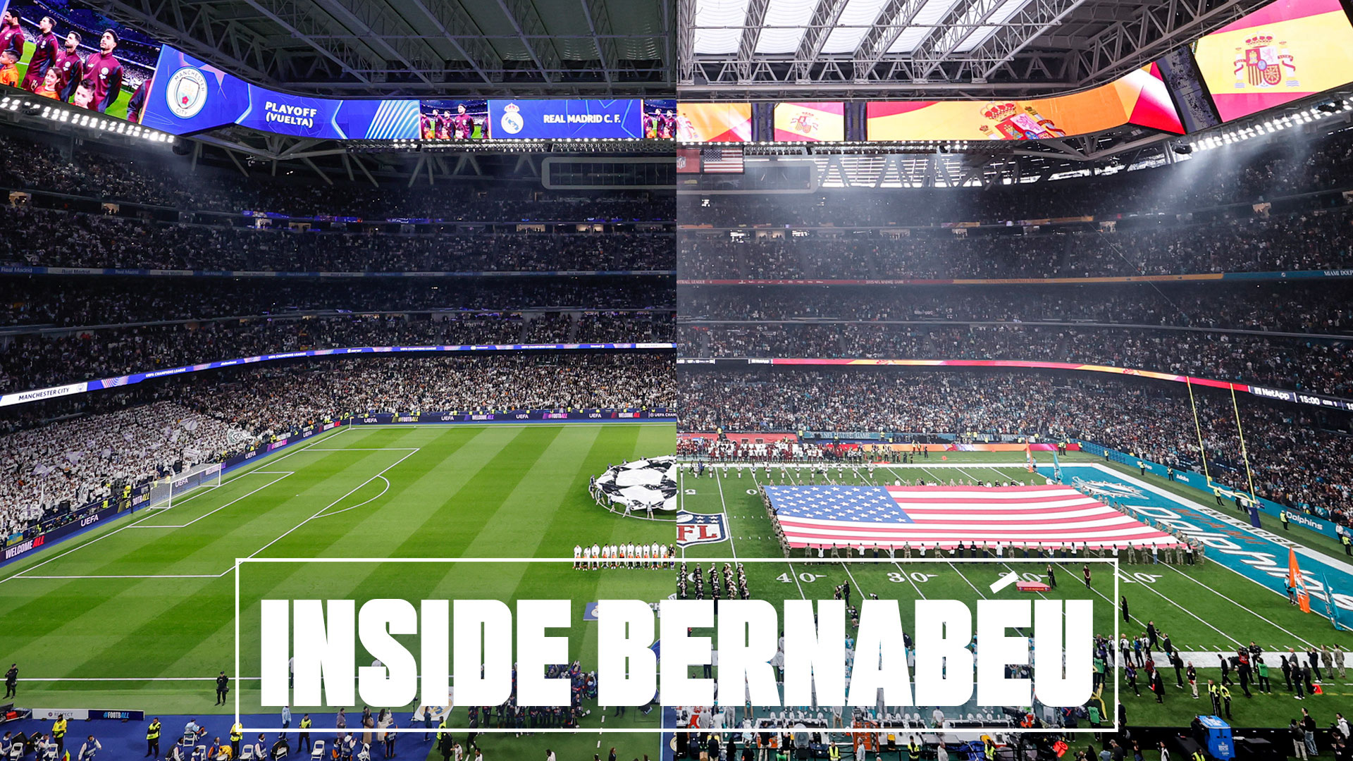 La transformación del Bernabéu para la NFL
