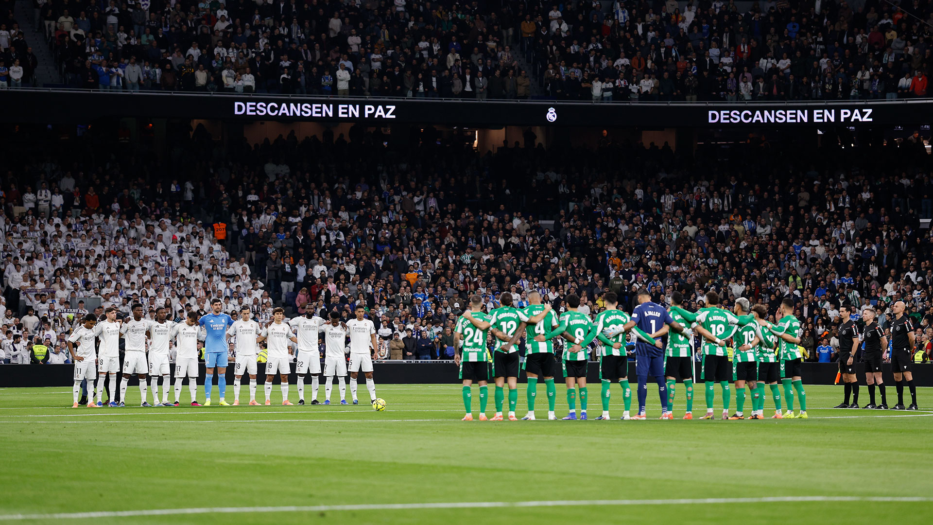 Minute's silence held at the Bernabéu