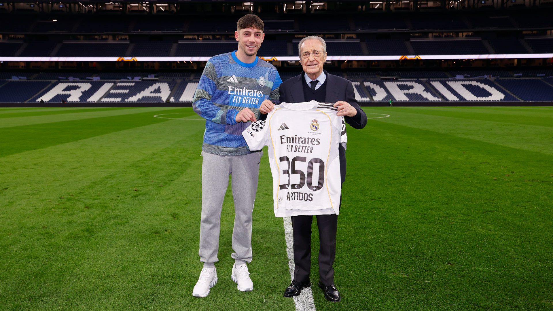 Valverde, 350 appearances for Real Madrid